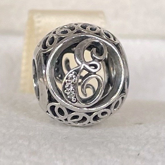 Pandora | Jewelry | Pandora Openwork Letter E Charm | Poshmark